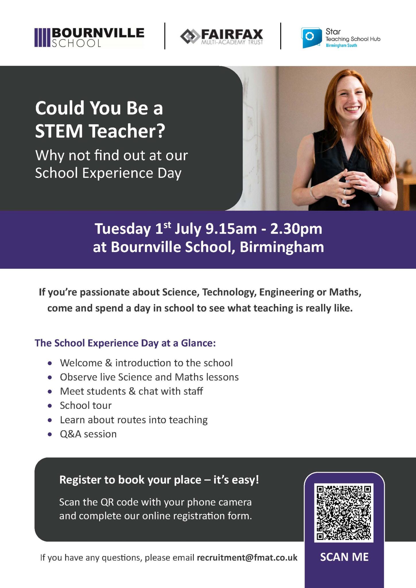 STEM Teacher School Experience Days – FMAT